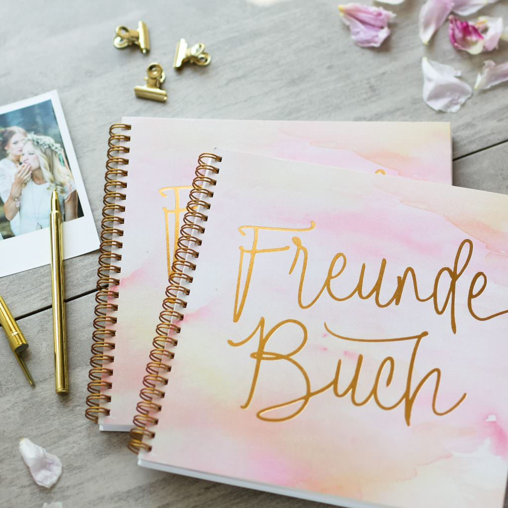 Freundebuch für Erwachsene in verschiedenen Designs | nuts & golden
