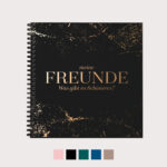 Freundebuch für Erwachsene in verschiedenen Designs | nuts & golden