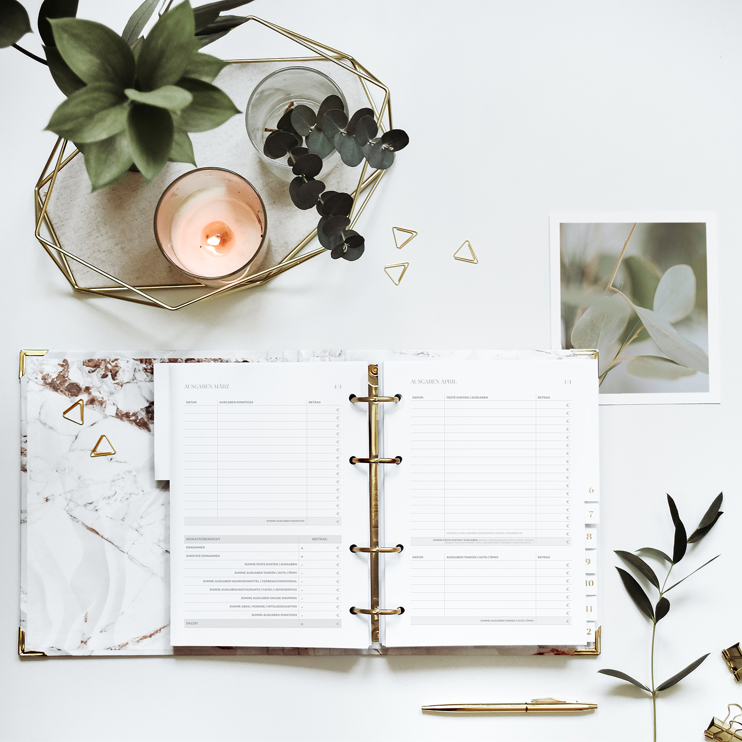 Finanzplaner Haushaltsbuch Modulerweiterung | nuts & golden